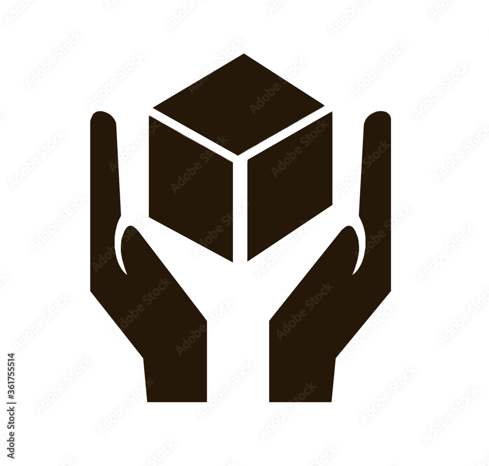 Illustration of packing symbol on white background Stock Illustration ...