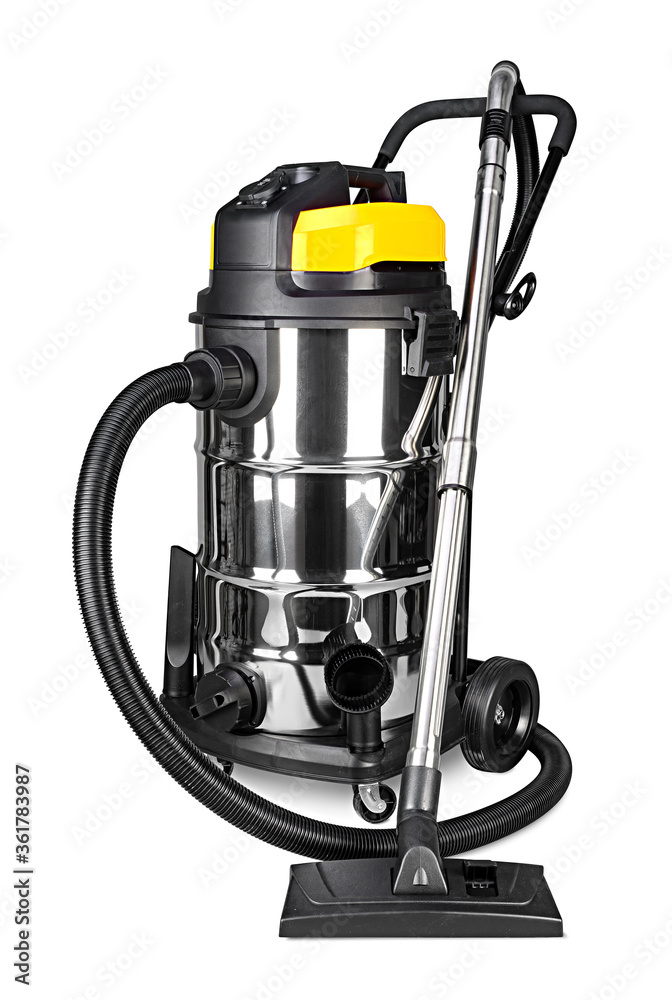 large yellow electric proffesional wet and dry vacuum cleaner tool ...