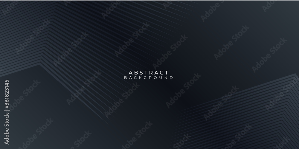 Black lines abstract presentation background with dark concept. Vector ...