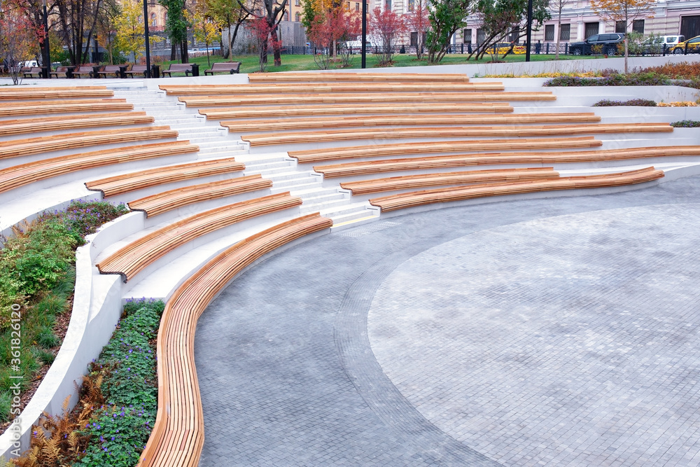 Urban space design, the layout of the open space in the city for rest ...