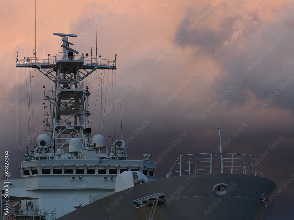 Japan Coast Guard Akitsushima, Shikishima-class patrol vessels Stock ...