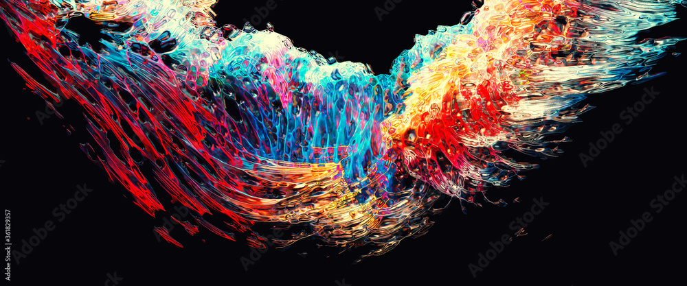 Abstract Colorful Ultrawide Background Stock Illustration | Adobe Stock