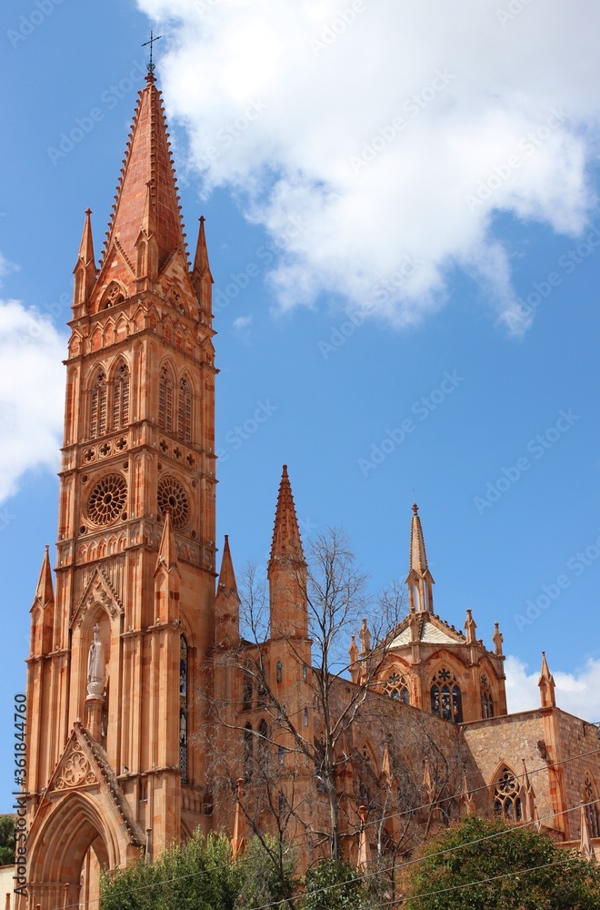 Hermoso templo de nuestra señora de Fátima en Zacatecas México Stock ...