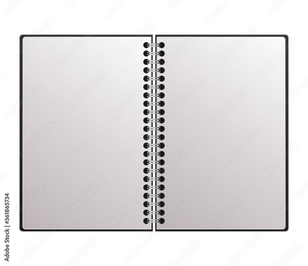 Open mockup notebook design of corporate identity template and branding ...