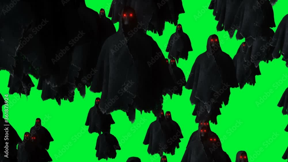 Mystery fear ghost animation . dynamic hoodie. Isolate. Realistic 4k ...