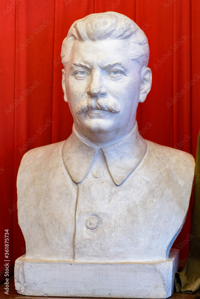 SAINT PETERSBURG, RUSSIA - MAY 18, 2018: Joseph Stalin statue ...