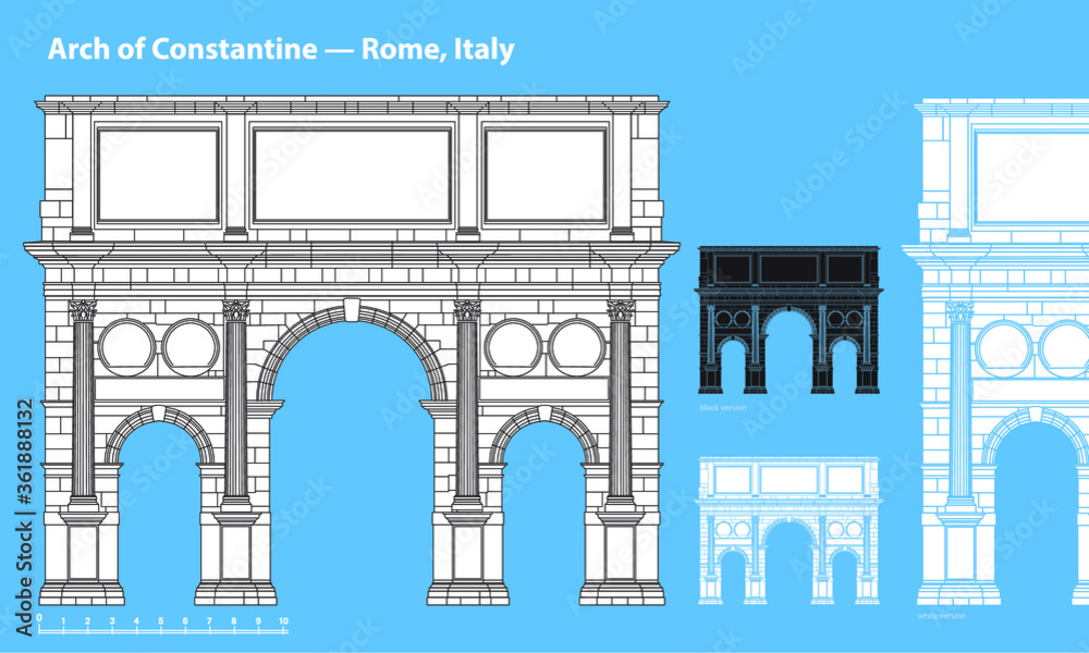 World-famous Arch of Constantine Greatest Landmarks of Rome, Italy ...