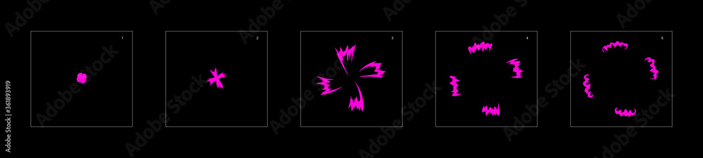 Shine poison explosion effect. Poison explosion animation effect ...