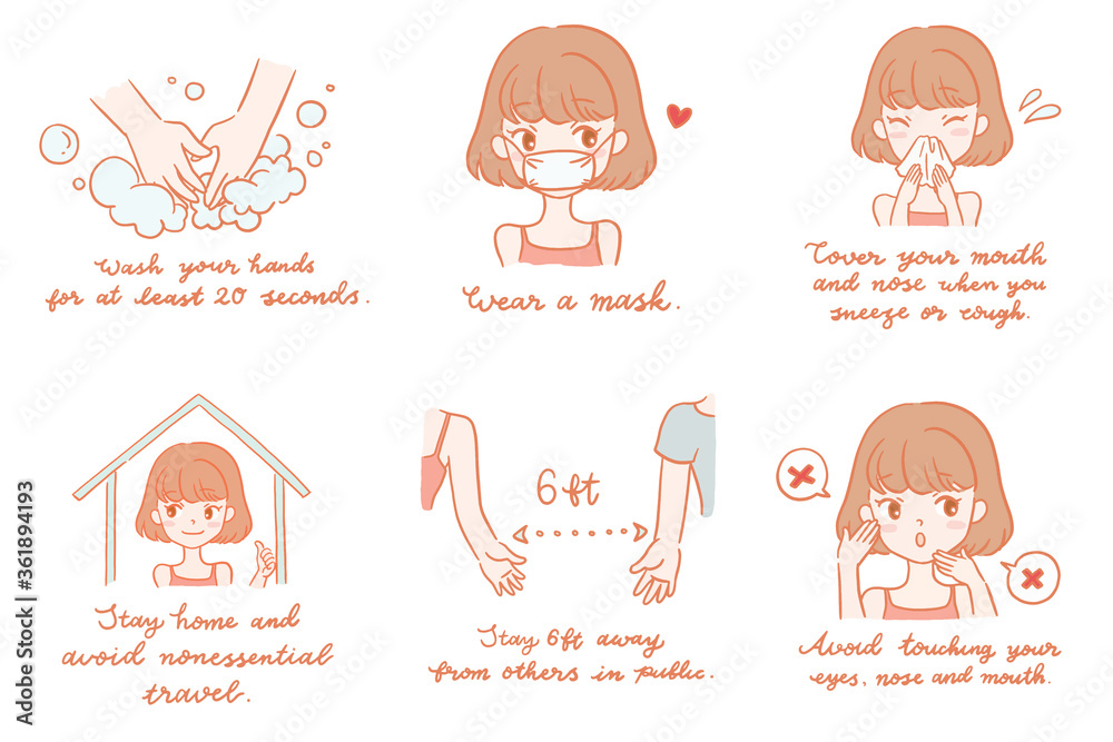 Informative illustration of safety and health. Vector illustration of ...