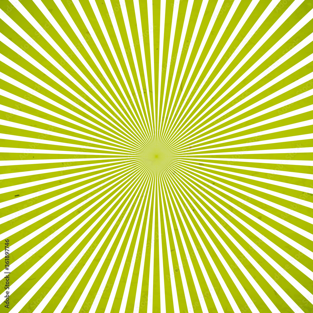 Green sun rays background with stains Stock Vector | Adobe Stock