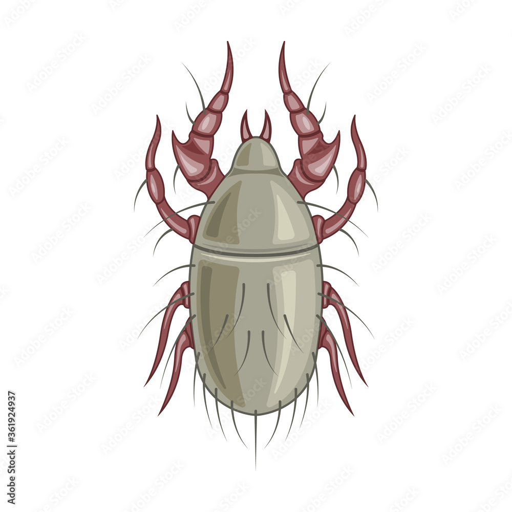 Parasites vector icon.Cartoon vector icon isolated on white background ...