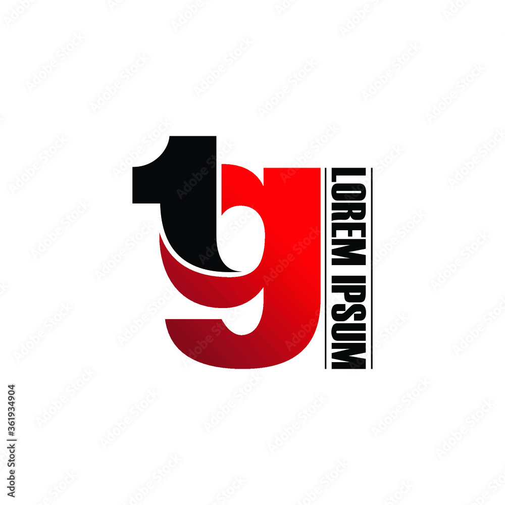 Letter 1g logo icon design vector. monogram logo vector illustration ...