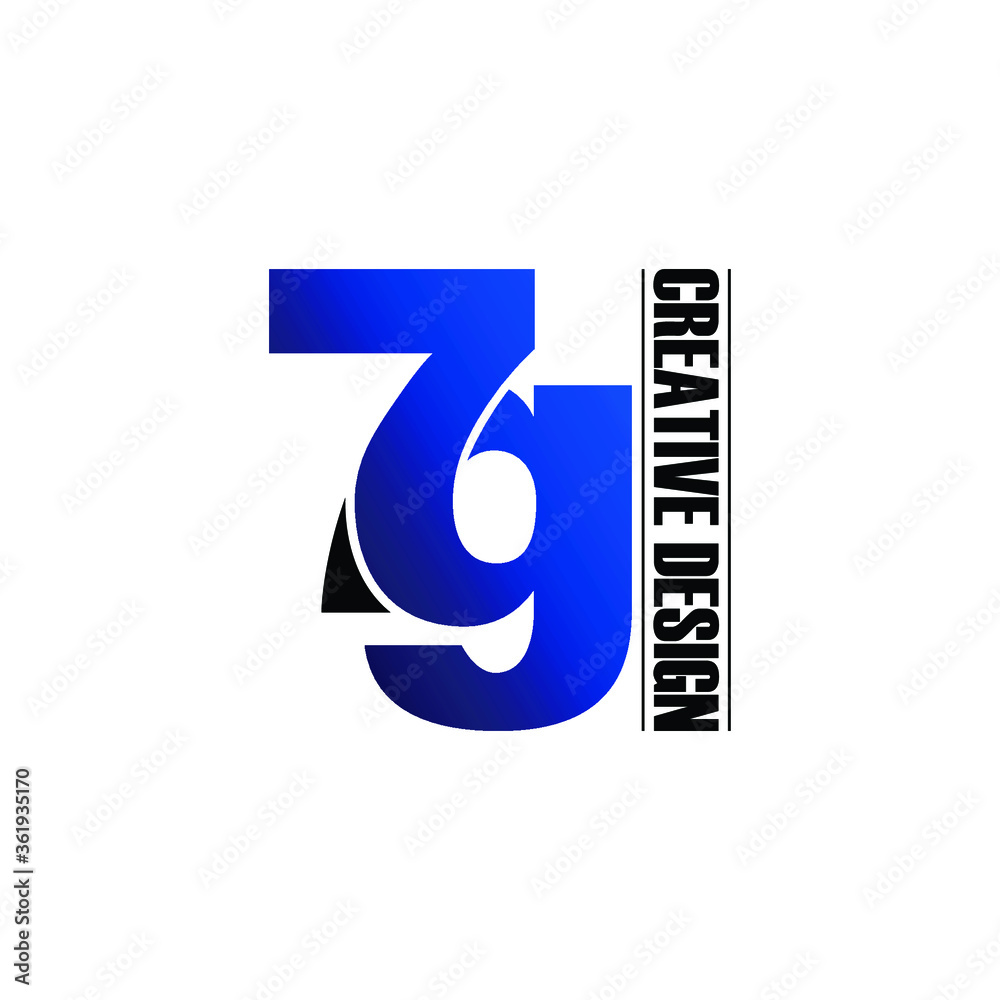 Letter 7g logo icon design vector. monogram logo vector illustration ...