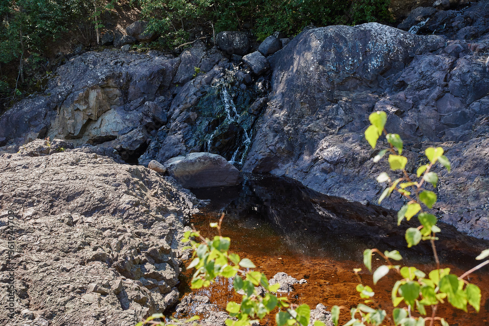 Plain Paleovolcano Girvas.An ancient non-active volcano 2 billion years ...