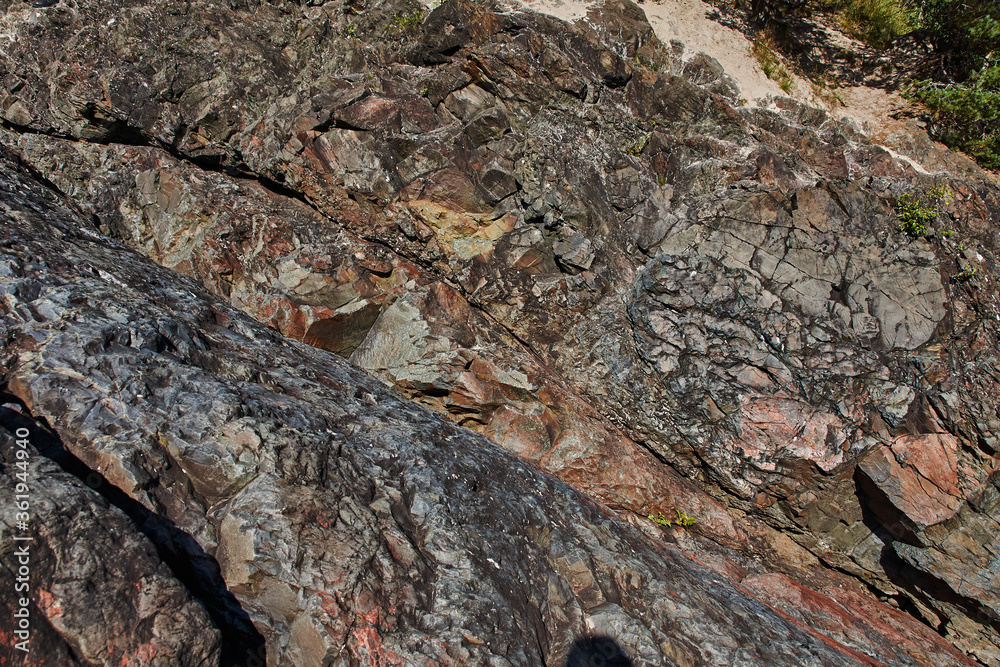 Plain Paleovolcano Girvas.An ancient non-active volcano 2 billion years ...