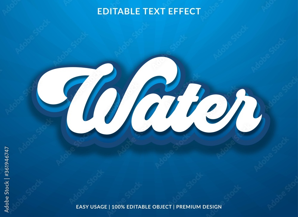 Water Text Effect Photoshop