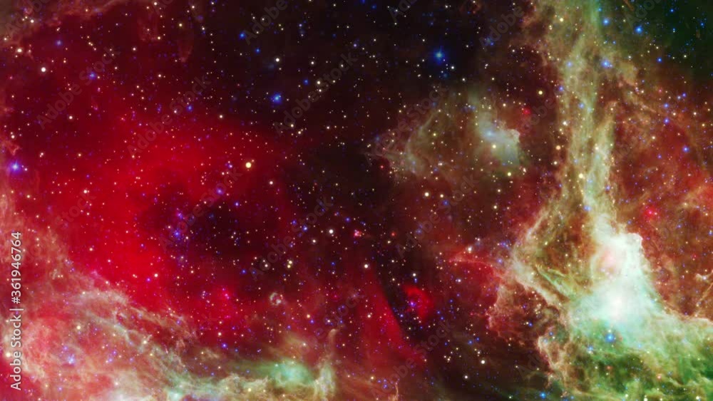 Space flight into outer space called W5, the oldest stars can be seen ...