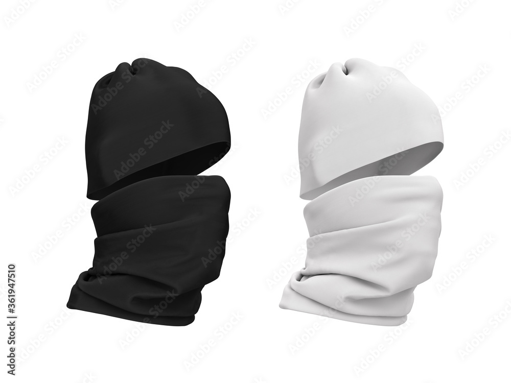 Buffs worn on the head and face. Hat and scarf mask. Sportswear, hat ...