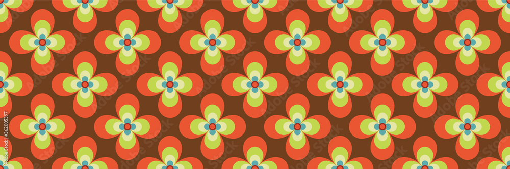 70's retro pattern material vector illustration Stock Vector | Adobe Stock
