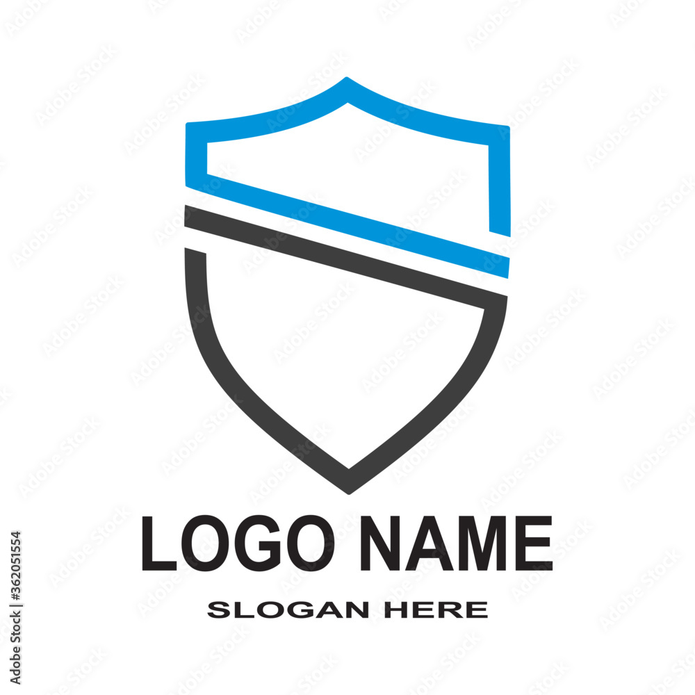 shield vector logo template, letter s vector logo template Stock Vector ...