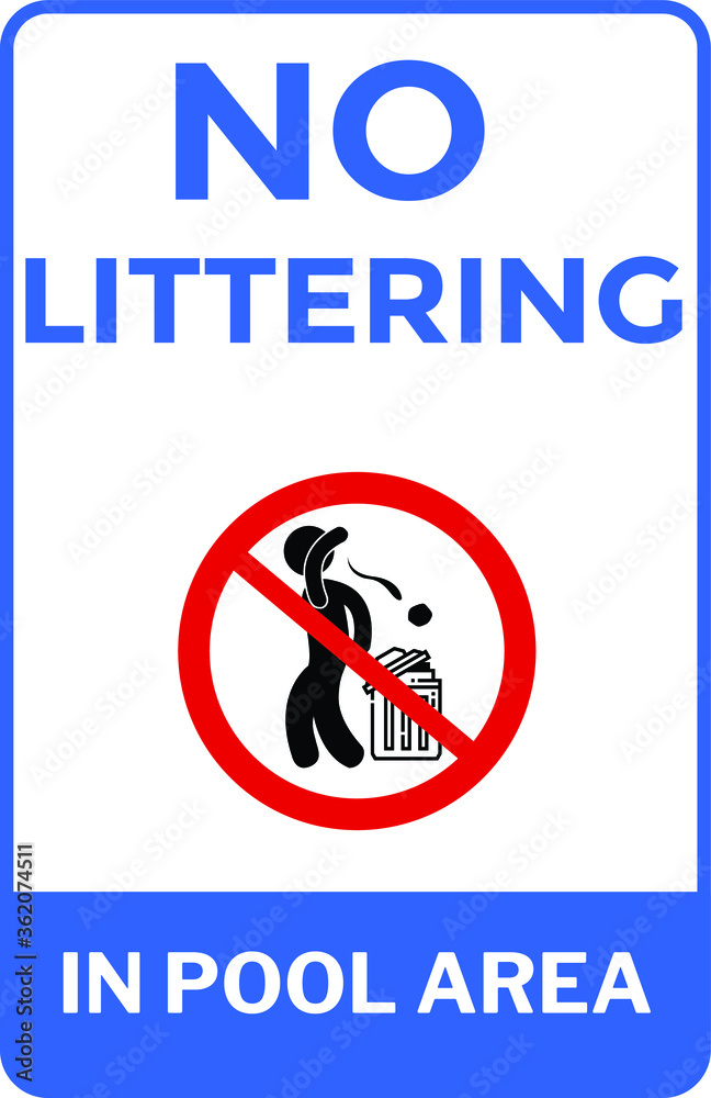 NO LITTERING DUMPING OR TRASH BANNED PROHIBITED NOTICE WARNING SIGN USE ...