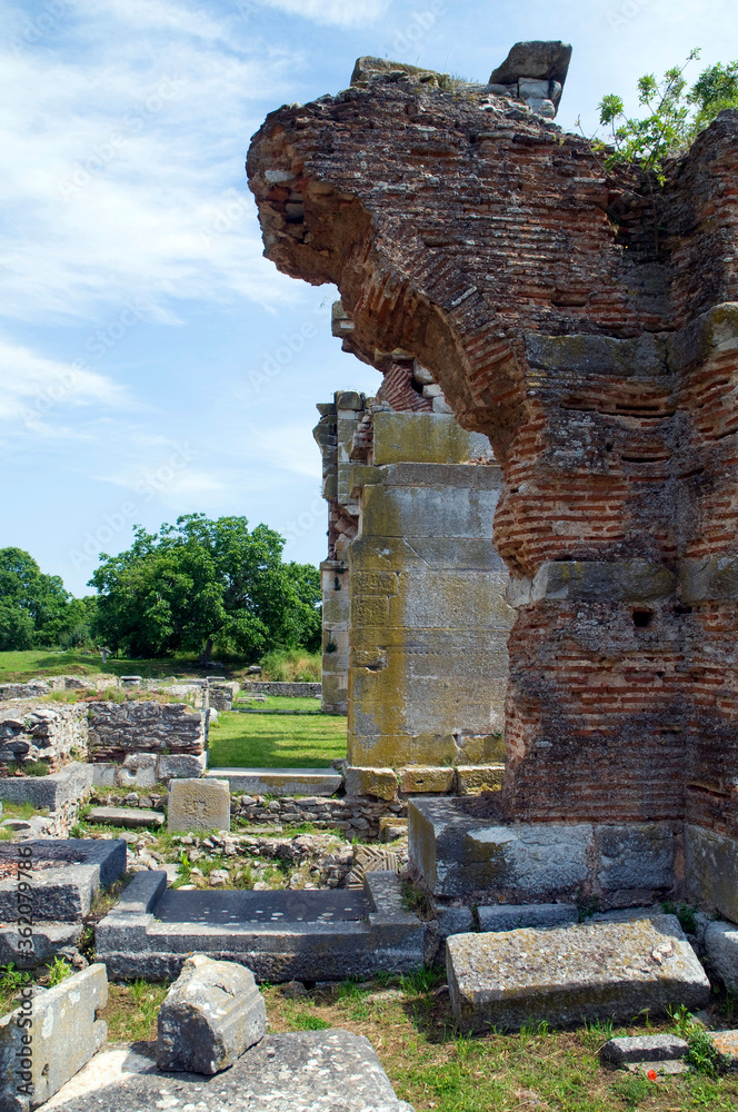 filippoi, kavala, greece, ancient, temple, architecture, greek, ruins ...