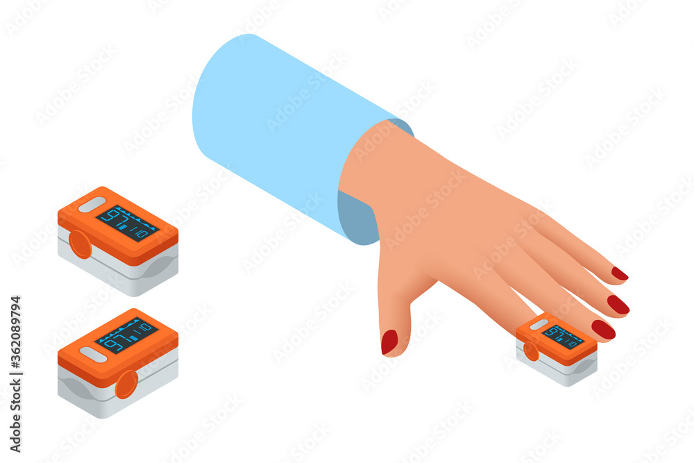 Isometric Portable Pulse Oximetry, Pulse Oximeter Fingertip. Pulse oximetry is a noninvasive ...