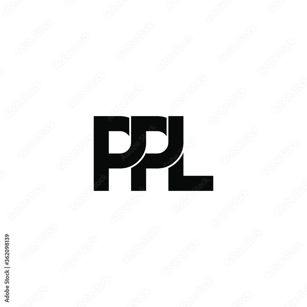 Poster ppl letter original monogram logo design – Wall Art | UkPosters