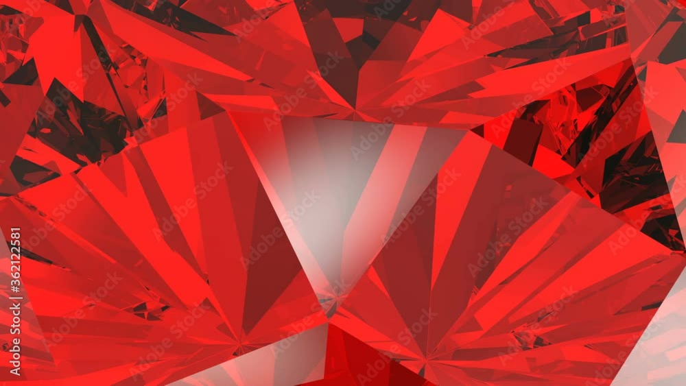 Beautiful red ruby background. Looping animation, 4K. Stock Video ...