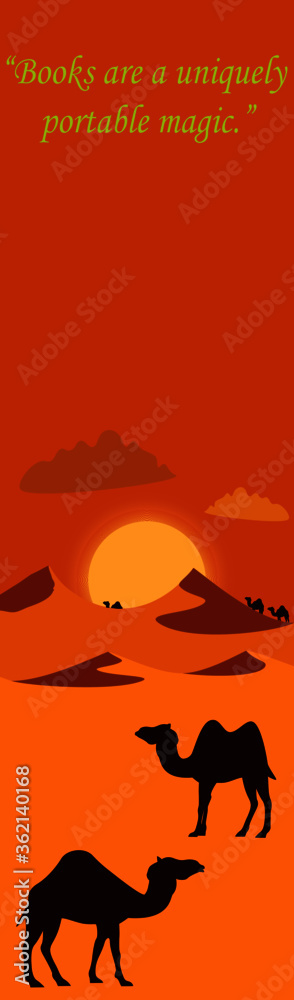 Quoted rectangle bookmark design, Stock Vector | Adobe Stock