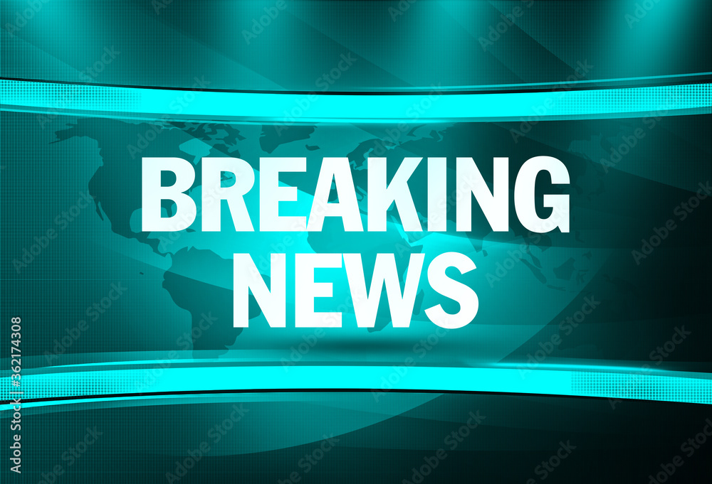 Media News Background in Green and Blue Wallpaper Studio style. Press ...