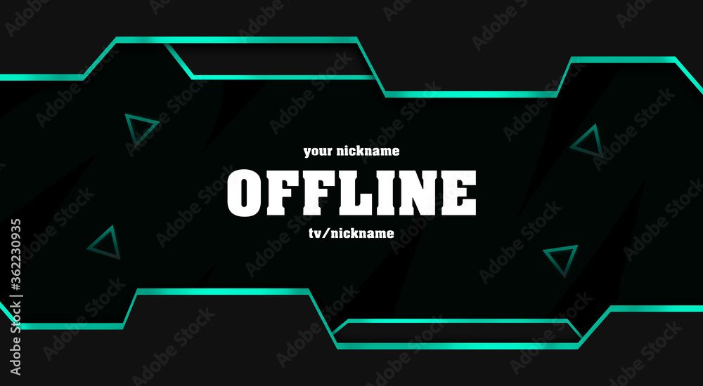 Currently offline twitch banner background 16:9 for stream. Offline ...