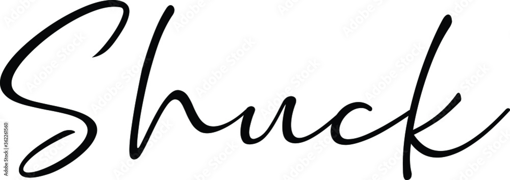 Shuck text. Only one single word. Printable graphic tee. Design doodle ...