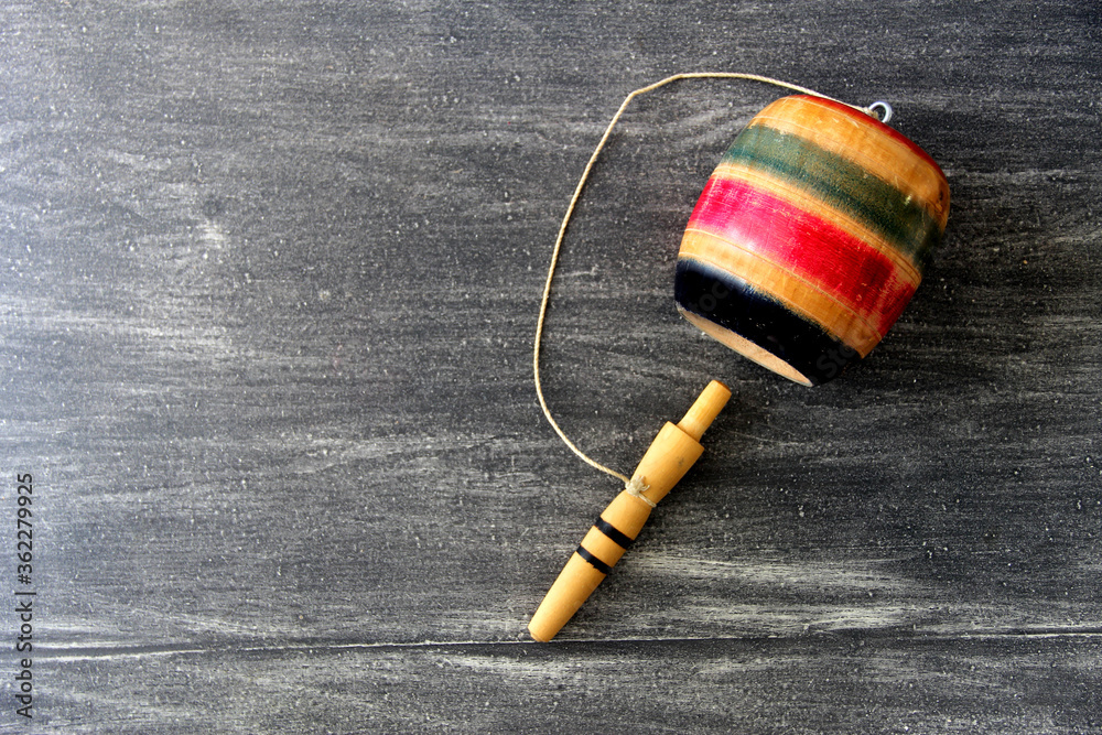 Balero de Colores, traditional Mexican wooden toy Stock Photo | Adobe Stock