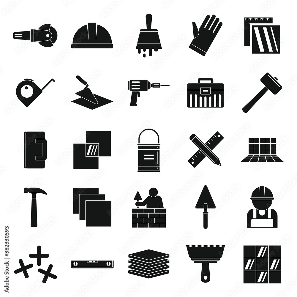 Tiler Icons Set Simple Set Of Tiler Vector Icons For Web Design On tiler-icons-set-simple-set-of-tiler-vector-icons-for-web-design-on