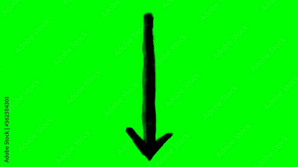 Directional Arrow Drawing From Different Angle. Hand Drawn Frame by ...