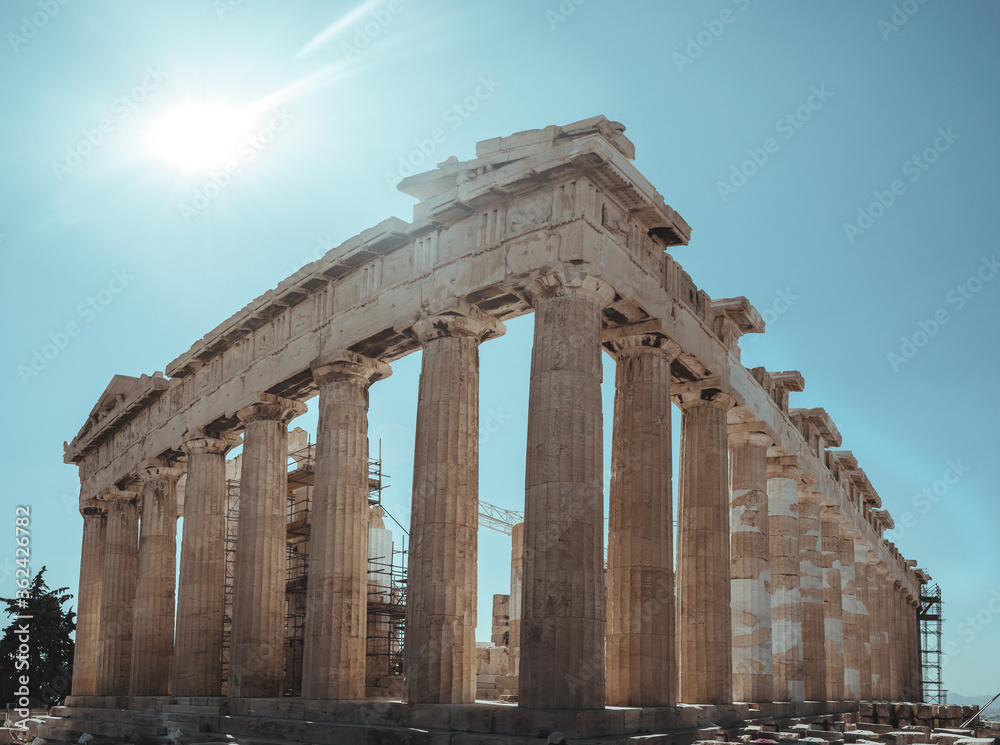 The partenon panoramic Stock Photo | Adobe Stock