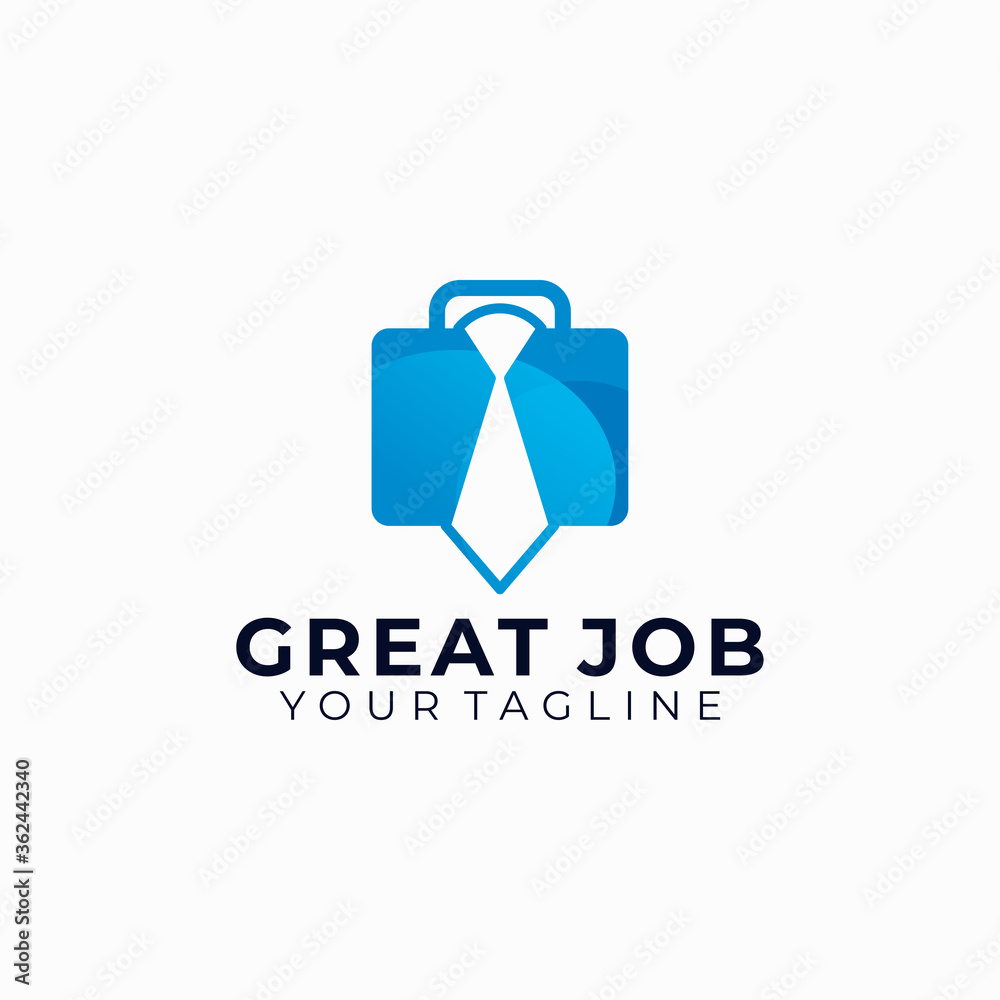 great job logo icon vector isolated Stock Vector | Adobe Stock