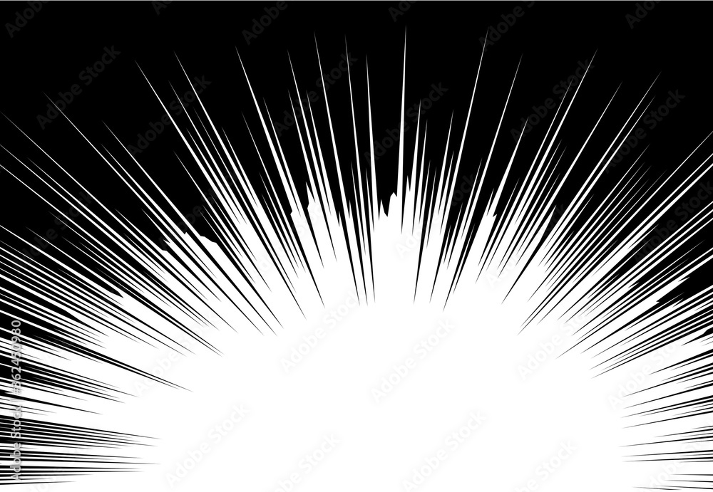 Screentone and focus line Illustration Manga, Comics, Cartoon Image ...