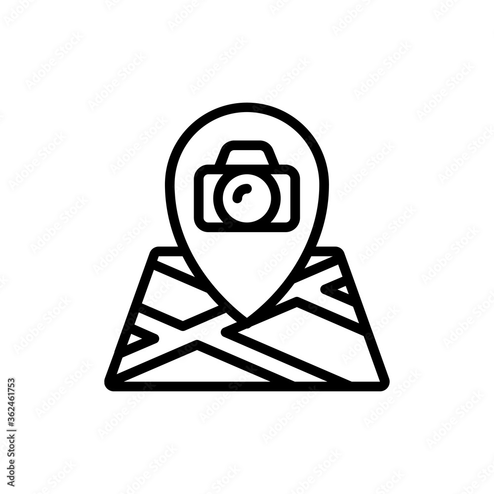 Maps Pin icon. Navigation icons set. Brochure map Stock Vector | Adobe ...