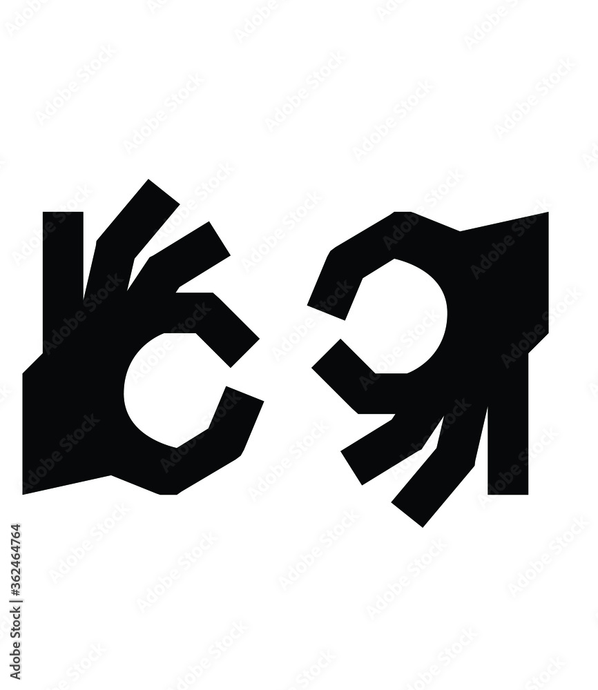 American sign language interpreting icon. American Sign Language. Empty ...