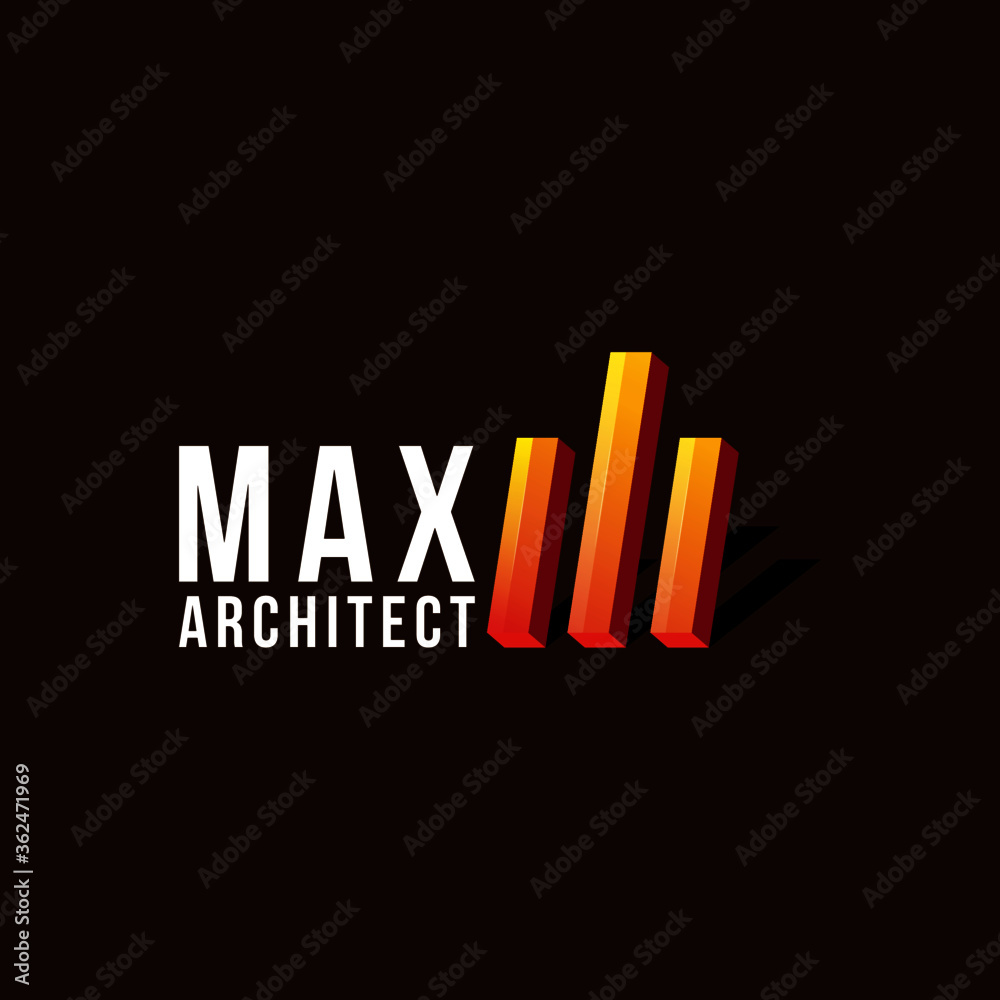Letter M Logo Design Concept, Architectural Logo Stock Vector | Adobe Stock