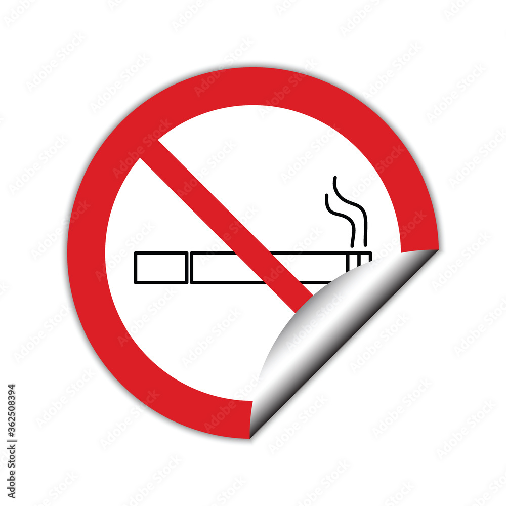 No smoking icon. no cigarette icon prohibited sign. Stock Vector ...