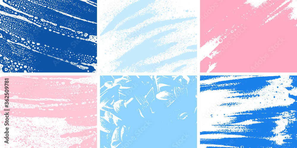 Soap grunge backgrounds. Foam textures set. Foam water. Soap bubble ...