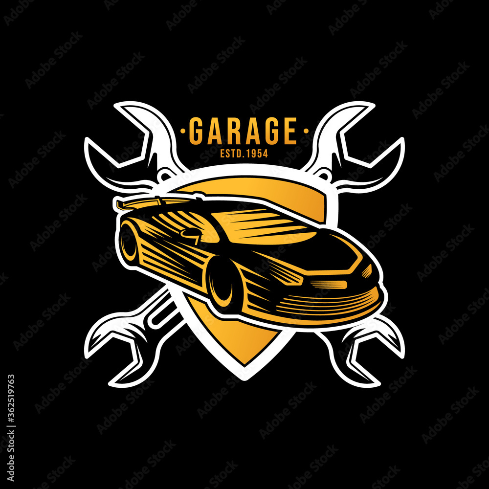 Auto Car Service Logo icon Vector Illustration template. Modern Car ...