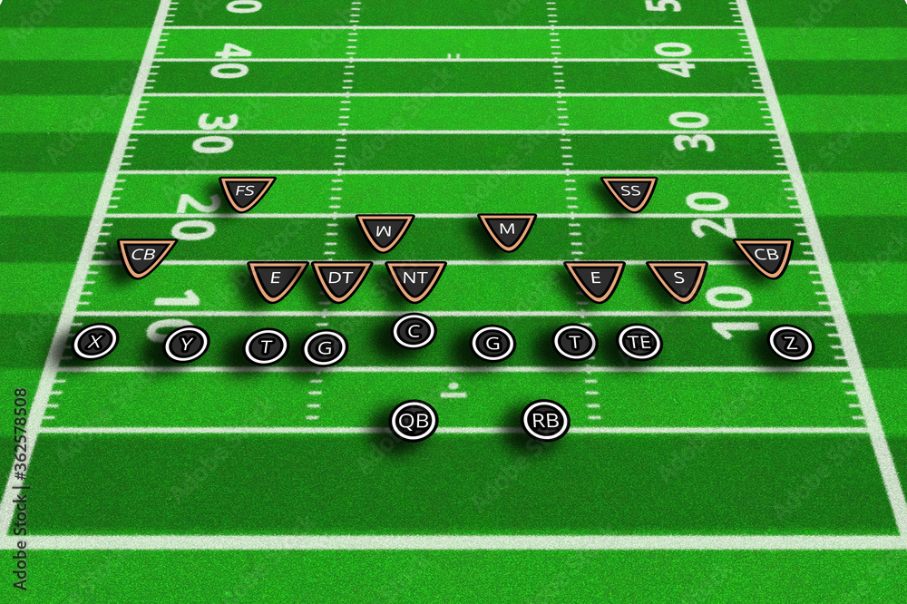 Scheme Of Football Game Team Play And Strategy 3d Illustration scheme-of-football-game-team-play-and-strategy-3d-illustration