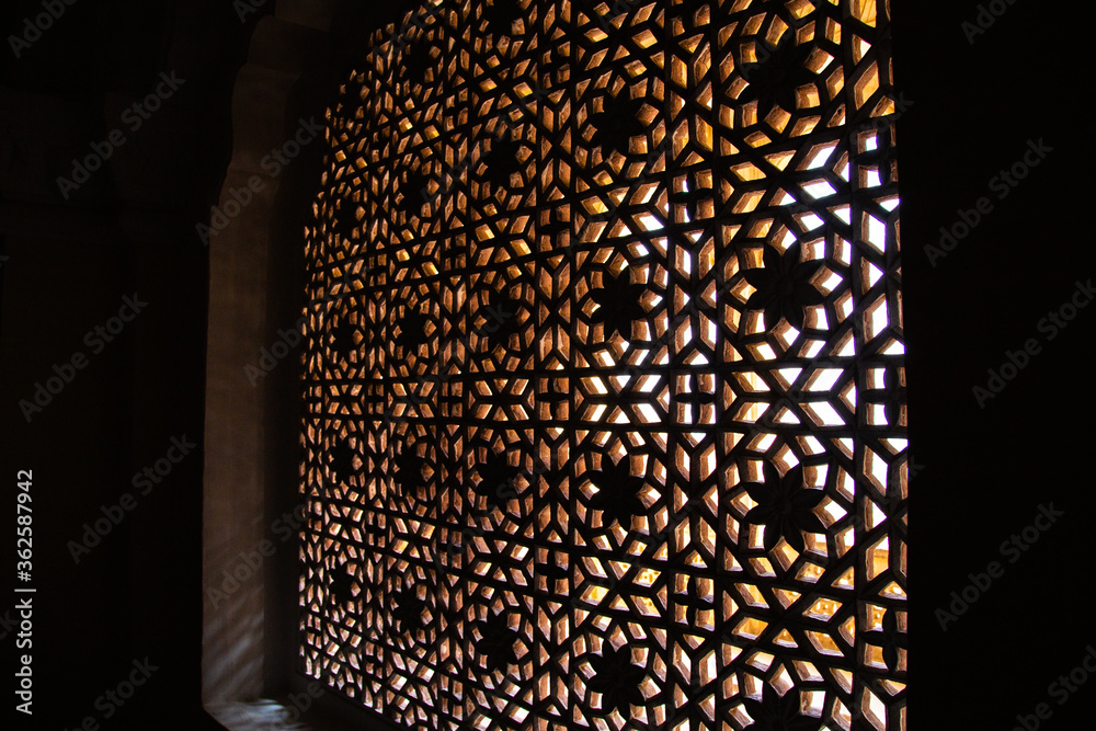 Ancient window pattern or Jali window a Heritage architecture at ...