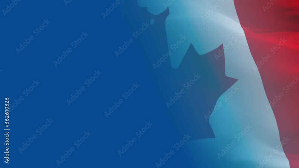 Canada waving flag. National 3d Canadian flag waving. Sign of Canada ...