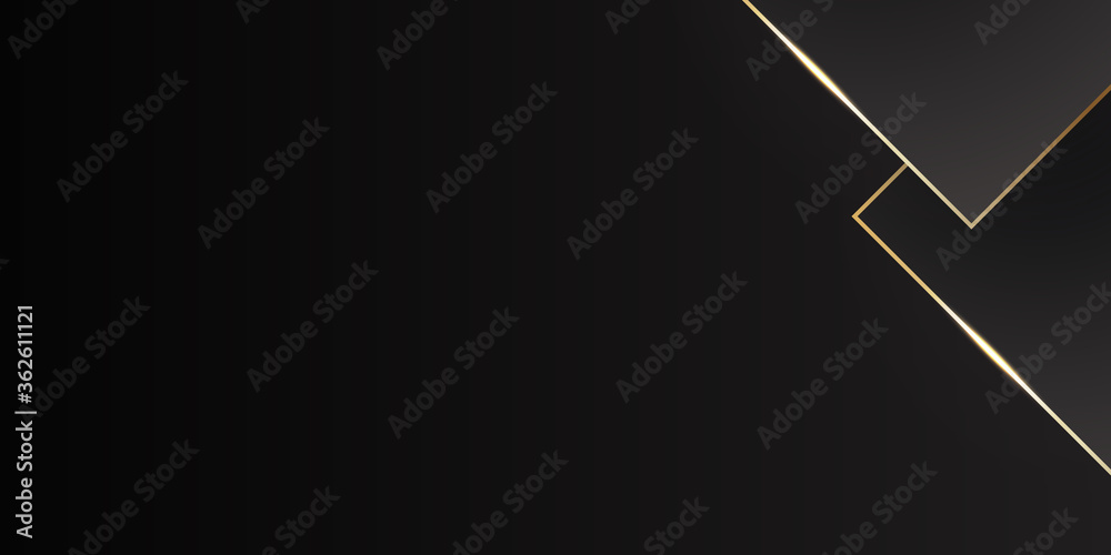 Black and gold abstract background. Modern luxury background carbon 3d ...