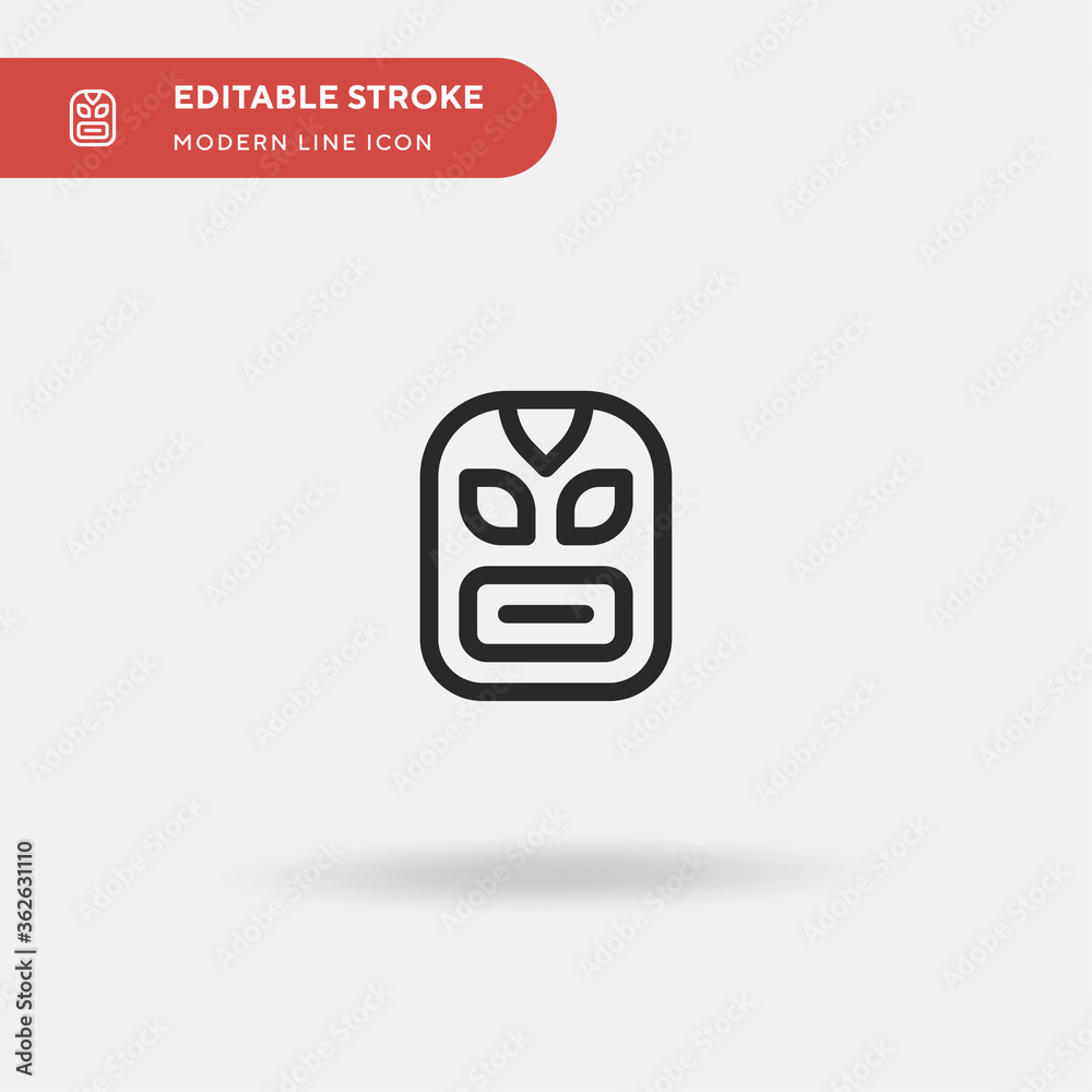Wrestler Simple vector icon. Illustration symbol design template for ...
